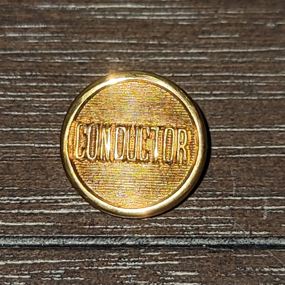 Other | Antique Railroad Worker Conductor Uniform Cuff Button 58 ...